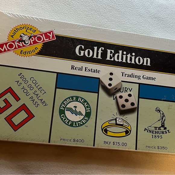 Usaopoly | Toys | Monopoly Golf Edition Board Game Sealed Vintage 996 ...